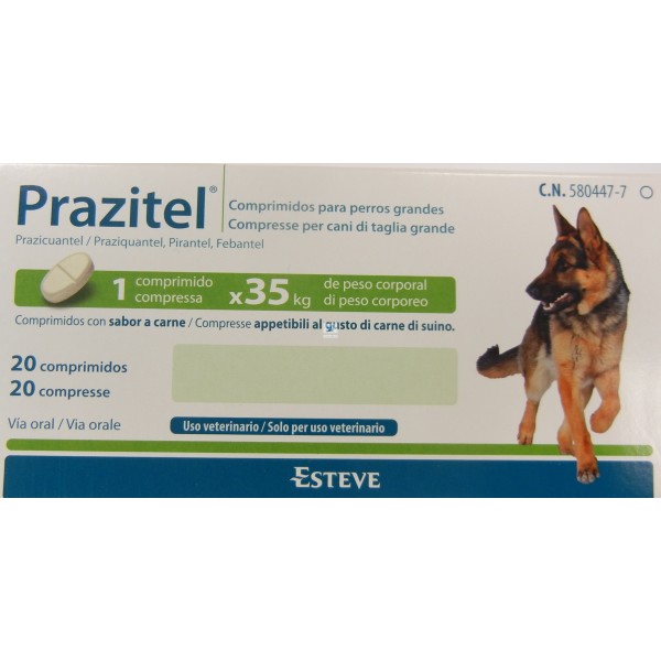 PRAZITEL PERROS GRANDES Comprimidos desparasitar perros